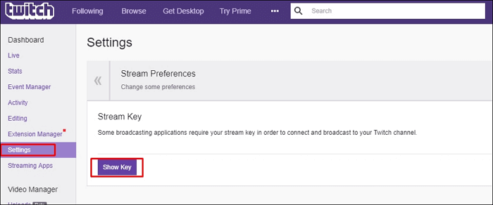 Cómo configurar OBS para hacer streaming en Twitch - EaseUS