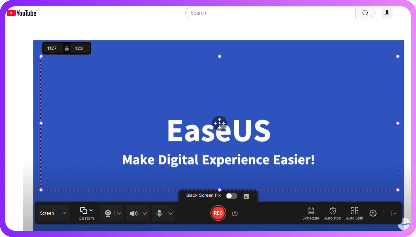 Free YouTube Screen Recorder - EaseUS RecExperts